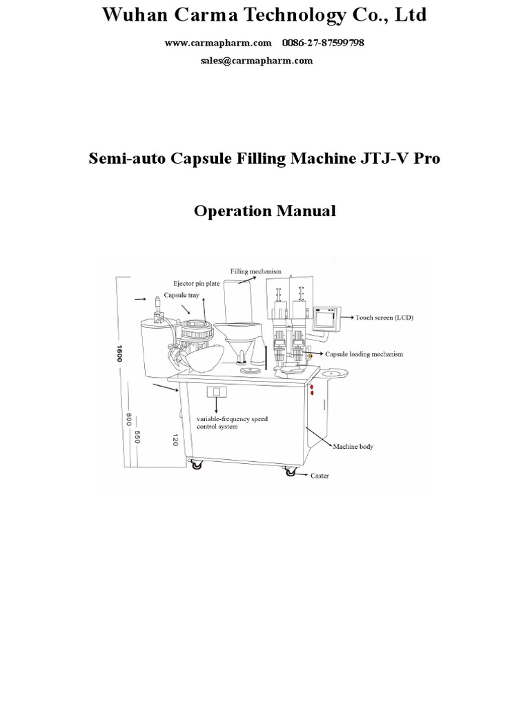 Semi-Auto Capsule Filling Machine Manual | PDF | Machines | Valve