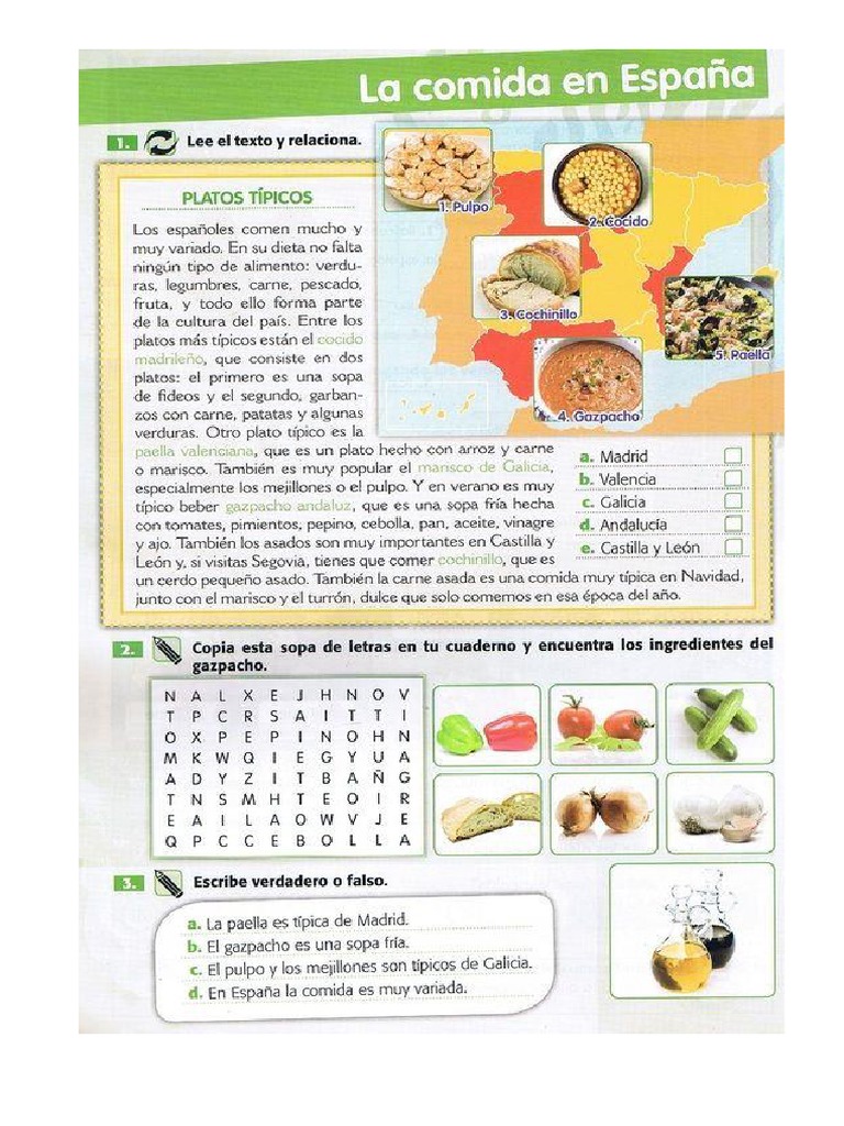 La Comida en España | PDF