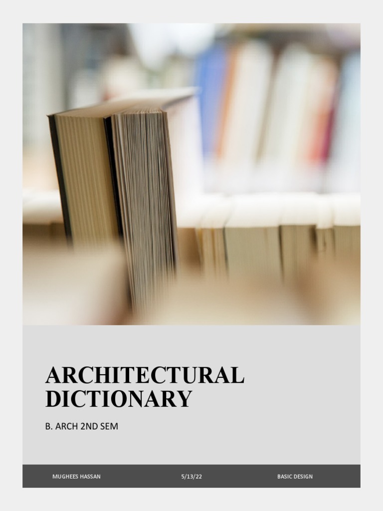 Architectural Dictionary | PDF | Column | Architectural Design