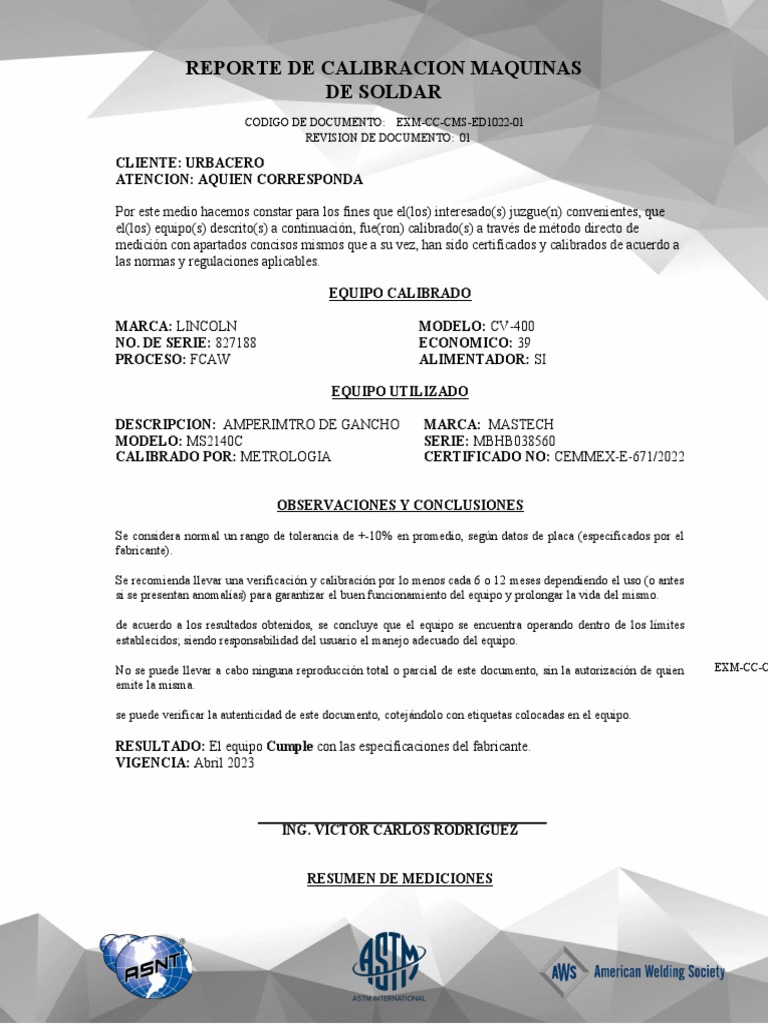 Lincoln CV-400 Cons 39 | PDF | Tecnología