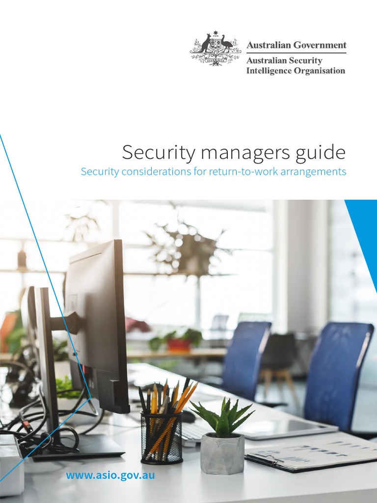 ASIO Security Managers Guide | PDF | Computer Security | Security