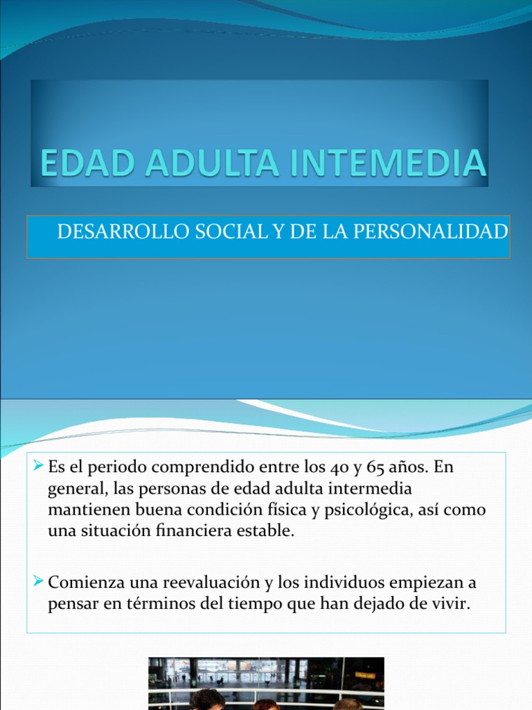 Adultez Intermedia 2 | PDF | Adultos | Sicología