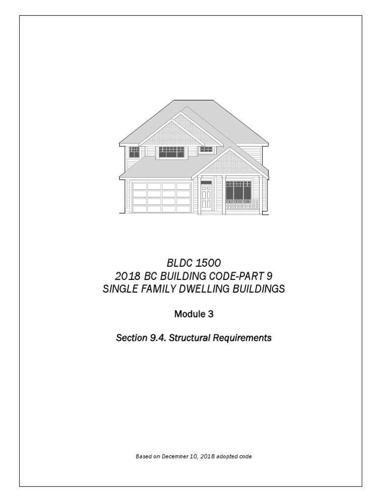 BLDC 1500 2018 BC Building Code-Part 9 Single Family Dwelling Buildings ...