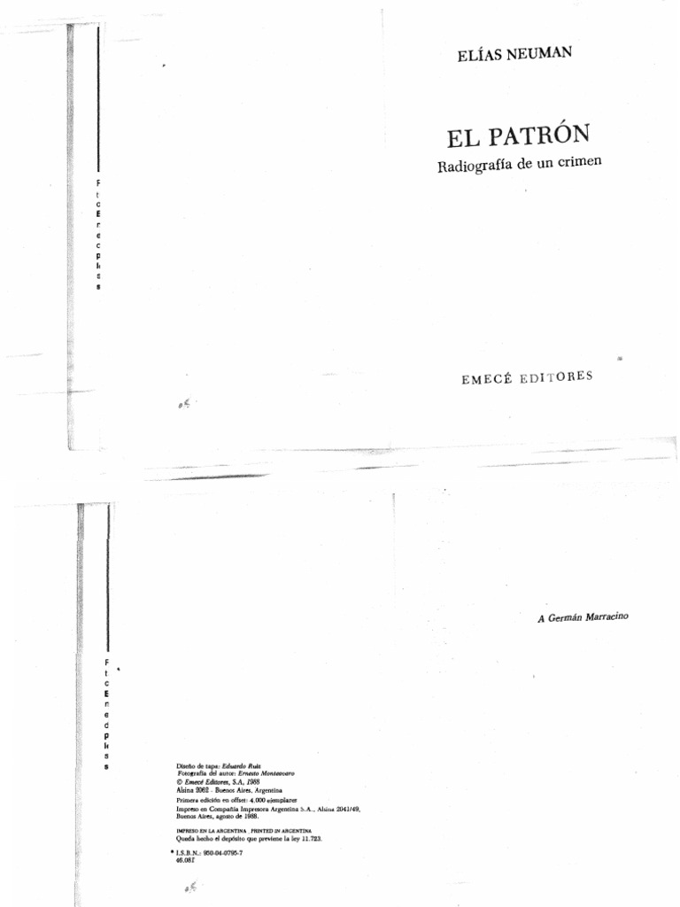 Elias Neuman El Patron | PDF