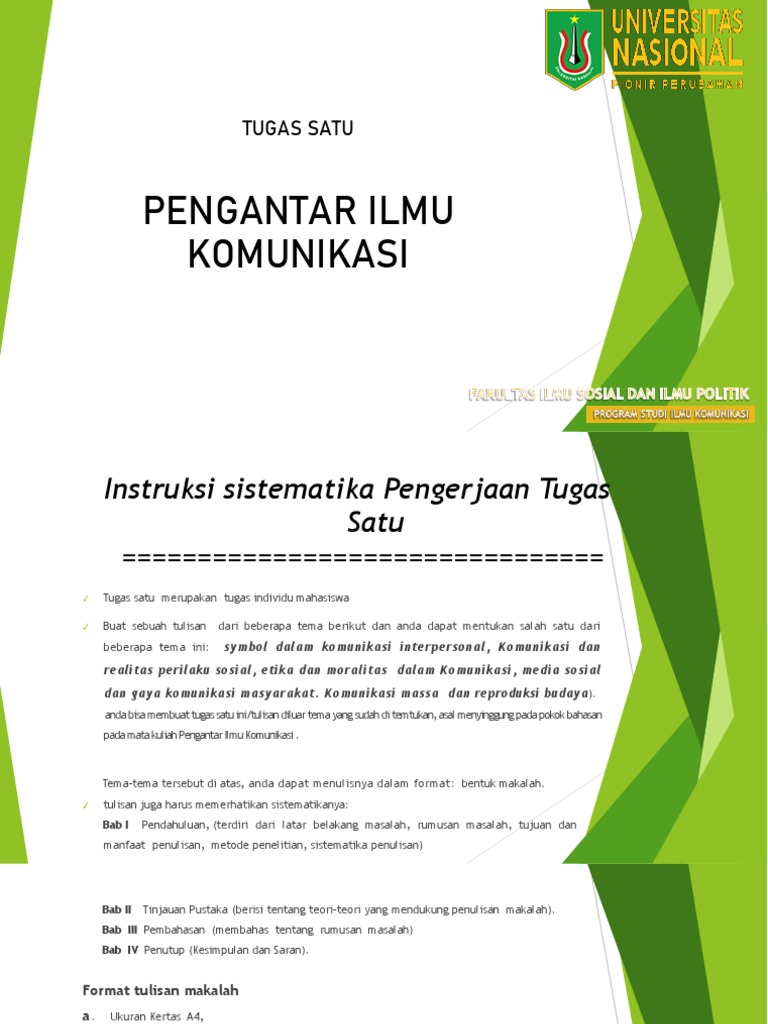 Tugas 1 - Pengantar Ilmu Komunikasi | PDF