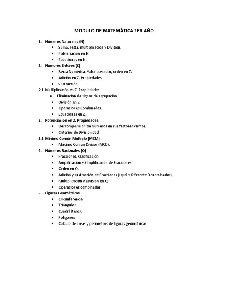 Modulos de Matemática | PDF | Número complejo | Exponenciación