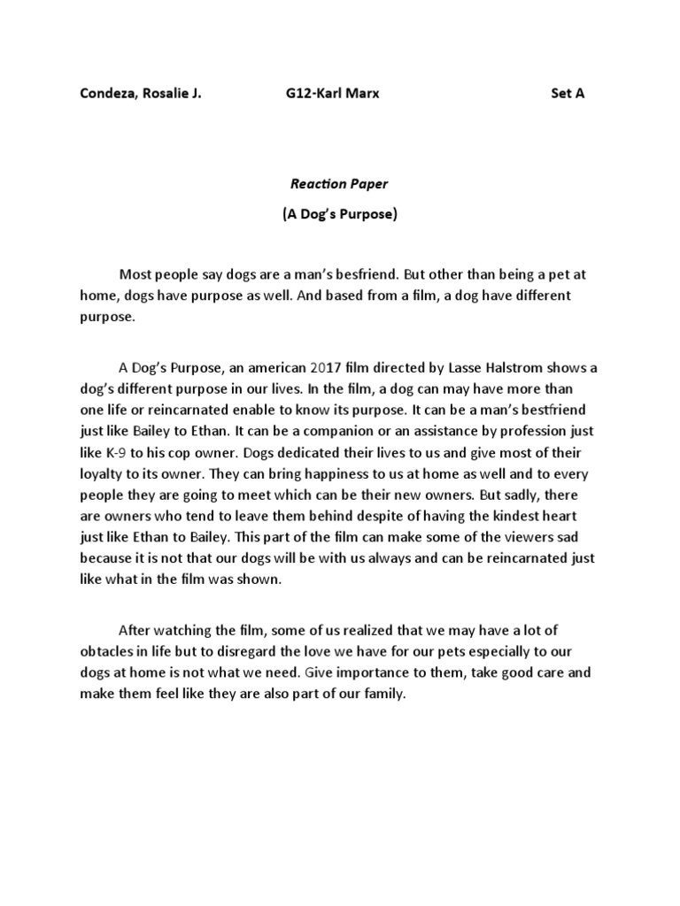 A Dogs Purpose EDITED | PDF