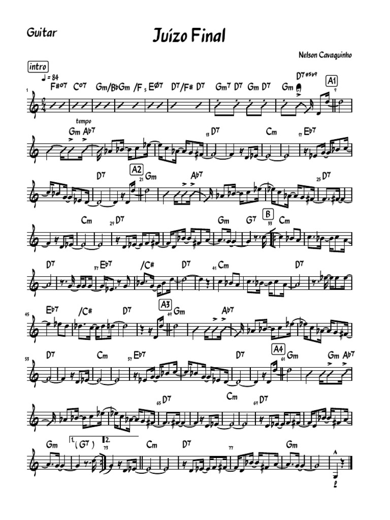 Juízo Final Am Lead Sheet | PDF