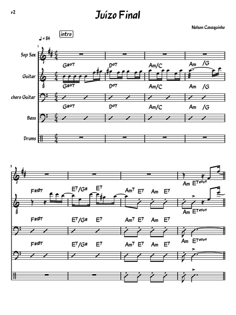 Juízo Final Am Score | PDF
