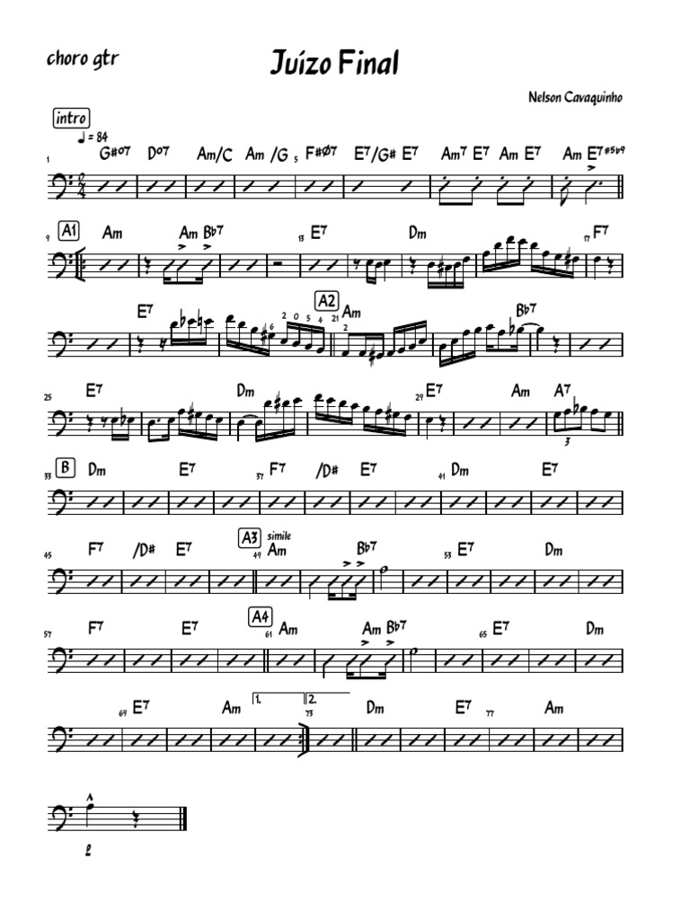 Juízo Final Choro Bass | PDF