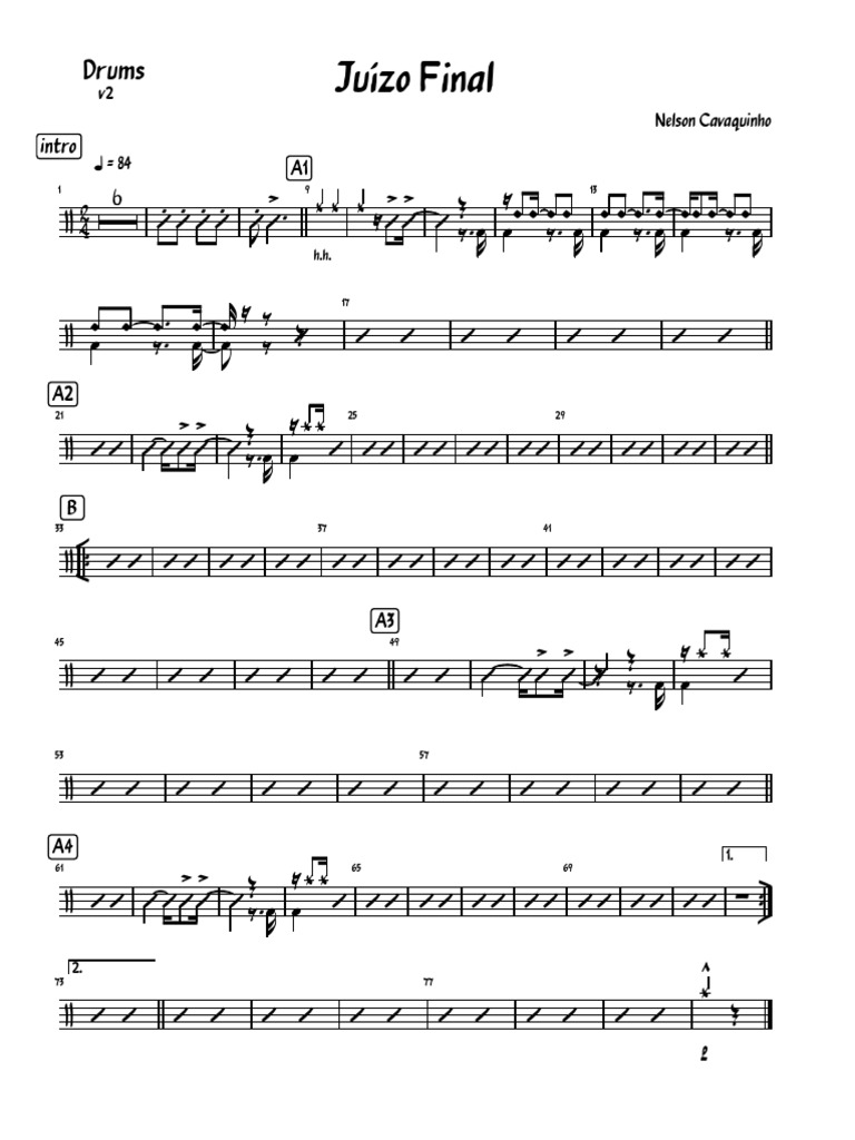 Juízo Final Drums | PDF