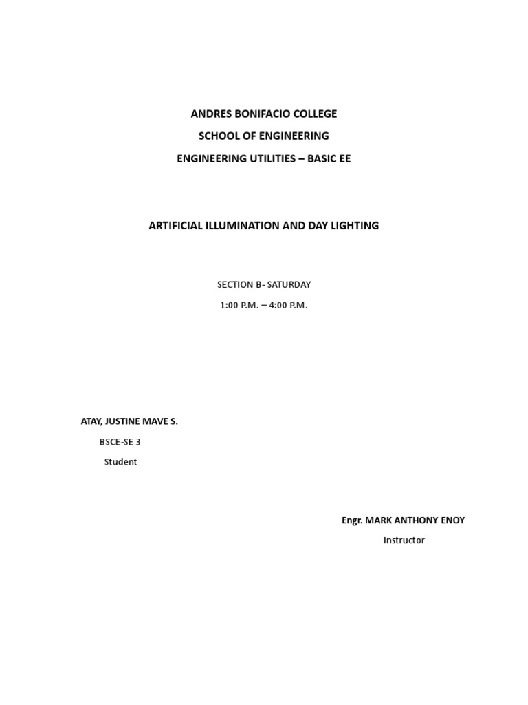 Basic Engineering Utilities Electrical Engineering | PDF