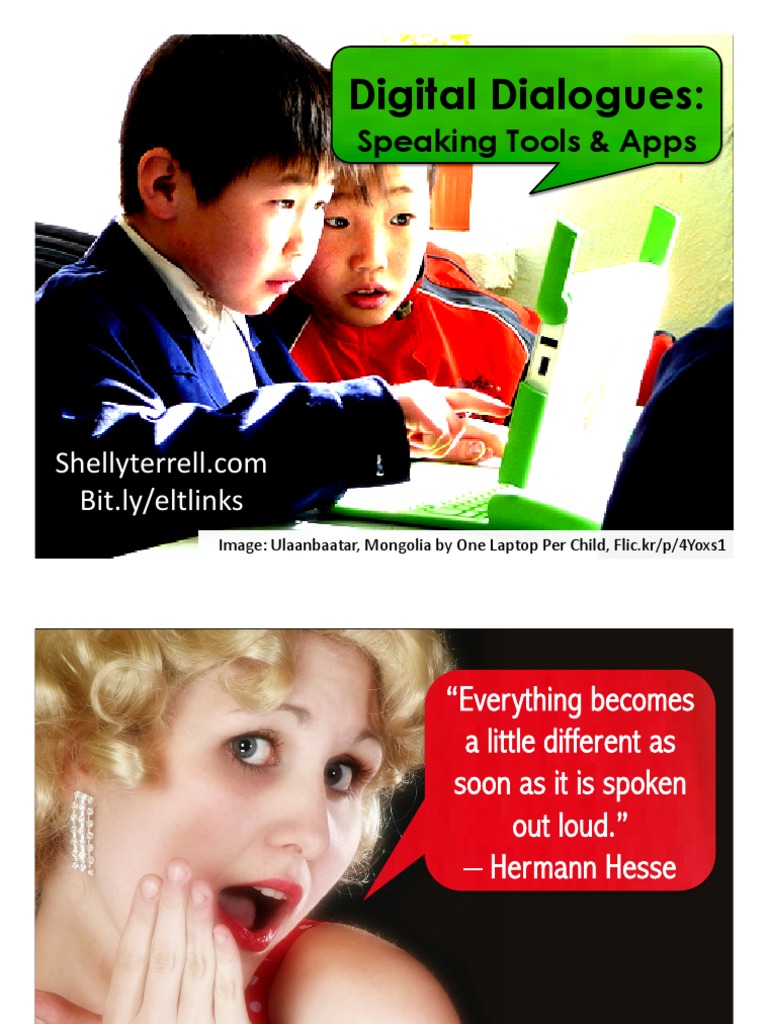 Digital Dialogues Speaking Activities Web Tools Apps All Ages | PDF | Ios | Mobile App