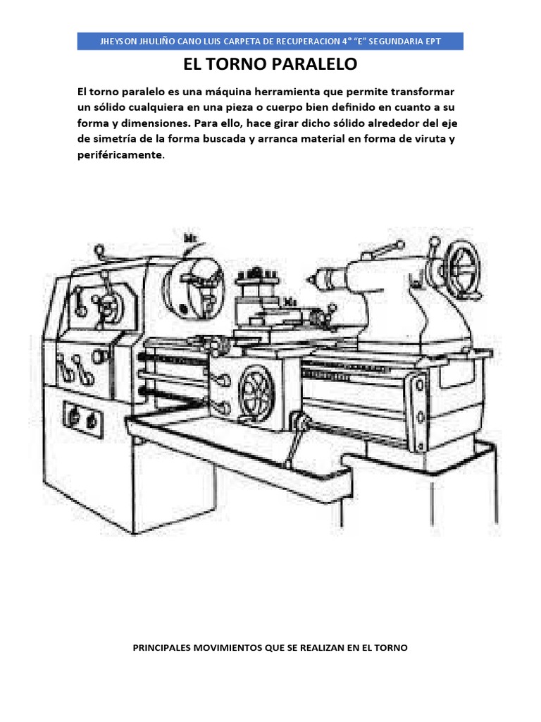 El Torno Paralelo | PDF