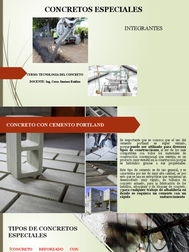 Trabajo de Tecnologia de Concreto | PDF | Hormigón | Cemento