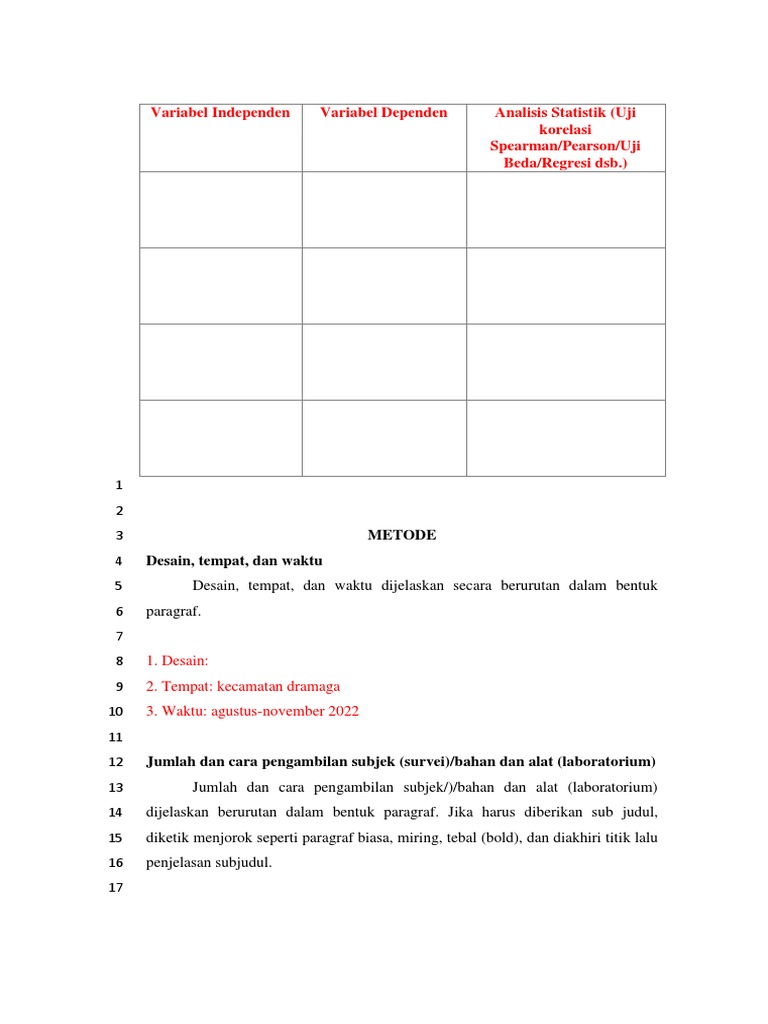 Pertemuan 12 - Metode & Hasil Jurnal | PDF