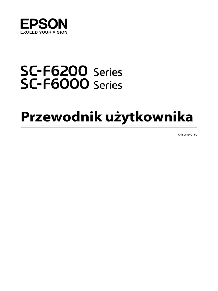 Epson SC f6000 Manual | PDF | Computers