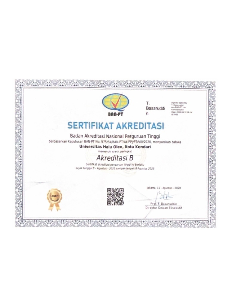 Sertifikat Akreditasi | PDF