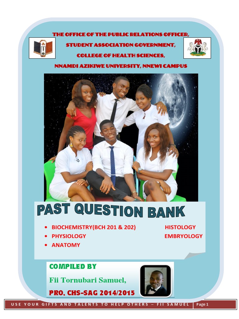 Biochemistry Past Questions for 200L Students | PDF | Wellness ...