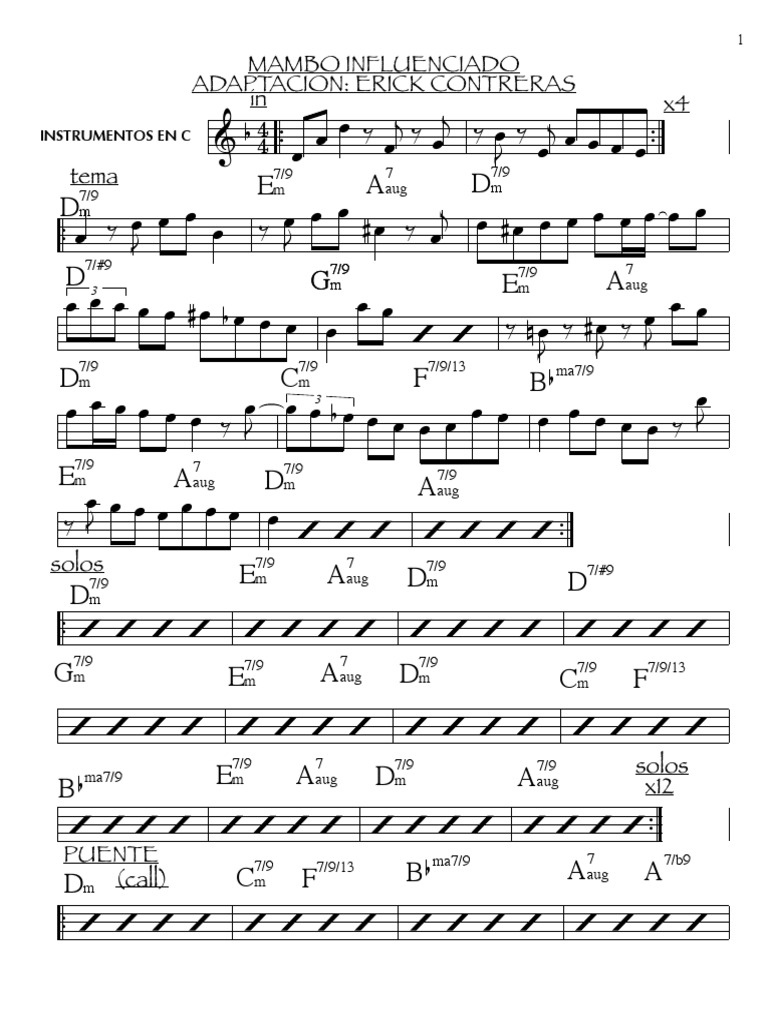 Mambo Influenciado - C | PDF