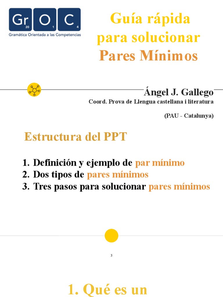 Guía Pares Mínimos | PDF
