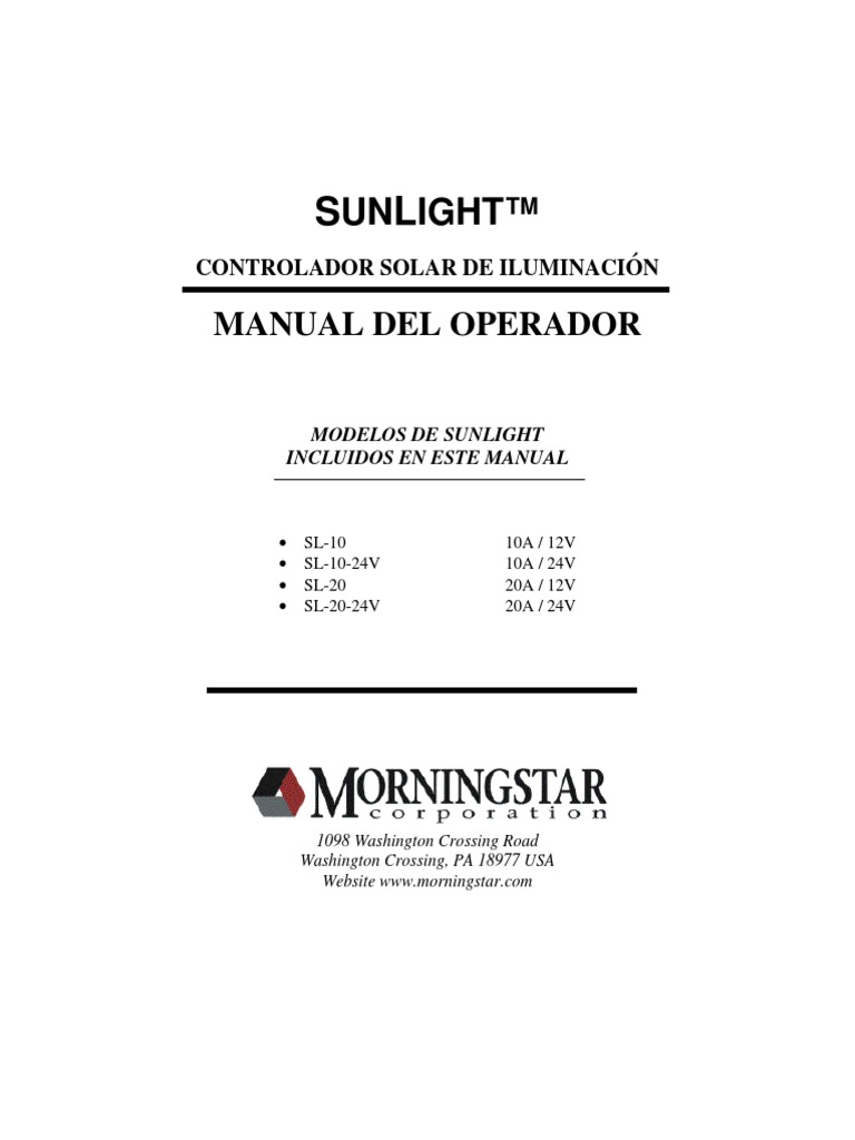 CONTROLADOR SOLAR - SL IOM Spanish 01 ES1 | PDF | Diodo emisor de luz ...