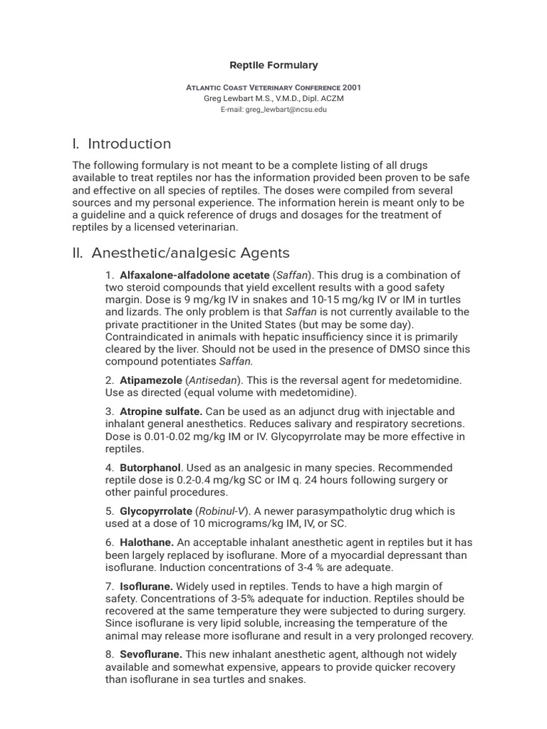 Atlantic Coast Veterinary Conference 2001 - VIN | PDF | Anesthesia ...