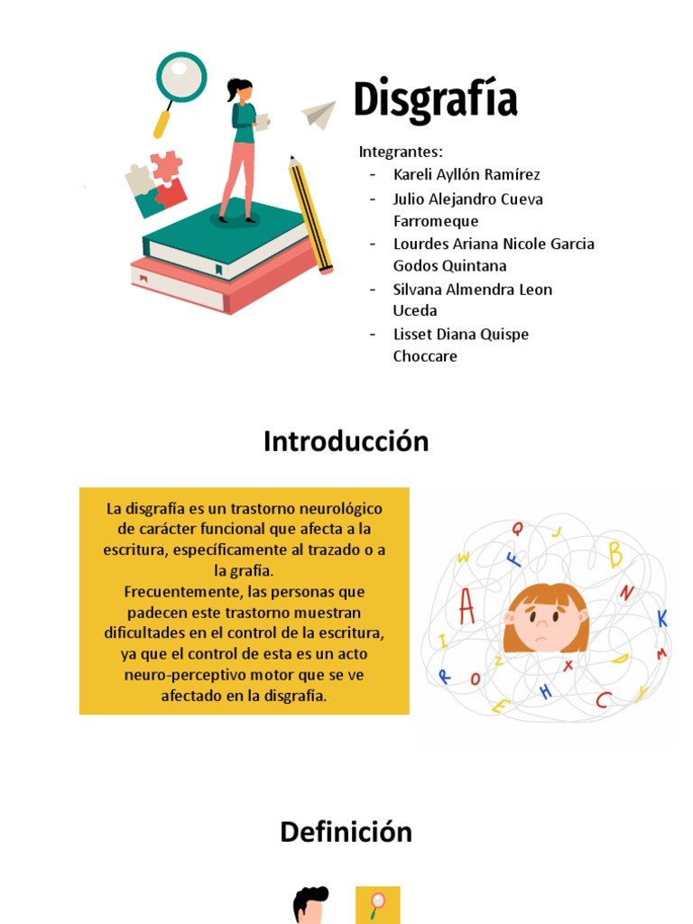 Disgrafìa | PDF | Escritura | Aprendizaje