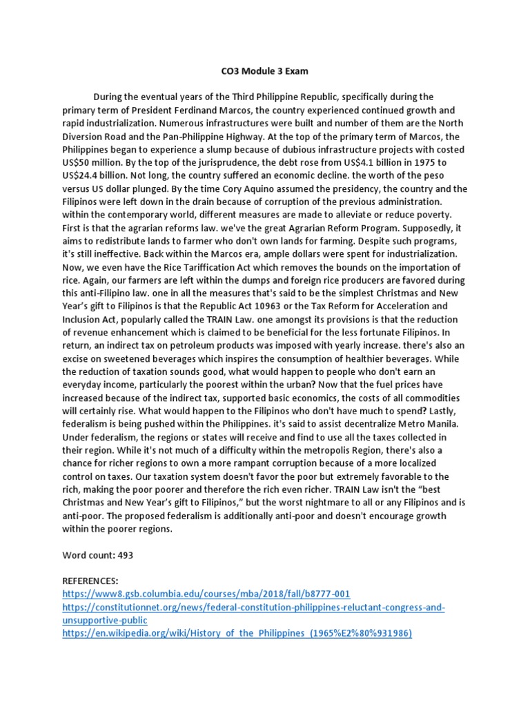 CO3 Module 3 Exam | PDF | Taxes | Poverty