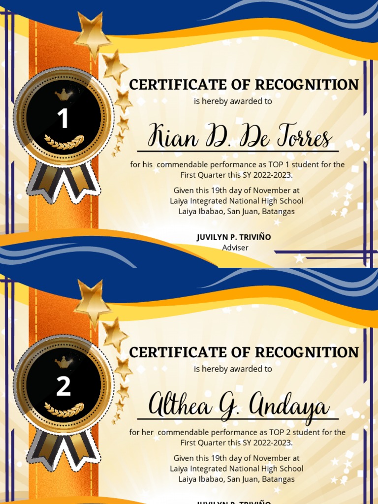 Everlasting Top 10 Certificates | PDF