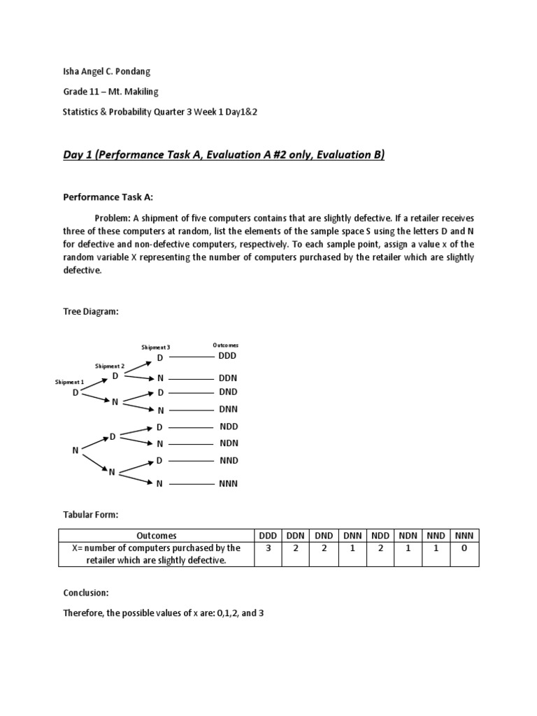 Statistics & Probability Notebook | PDF | Probability Distribution ...