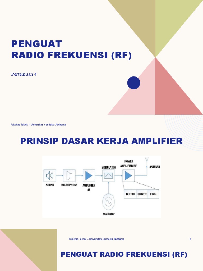Penguat Radio Frekuensi (RF) | PDF