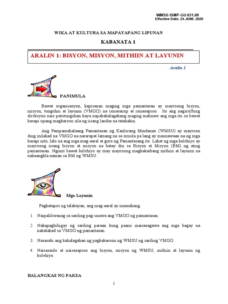 Modyul Filipino 101 | PDF