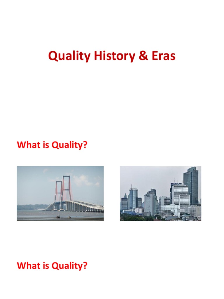 Evolution of Quality Management Eras | PDF | Quality Assurance ...