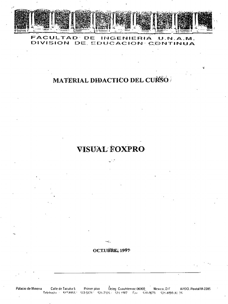 Visual Foxpro | PDF | Lenguaje de programación | Programación