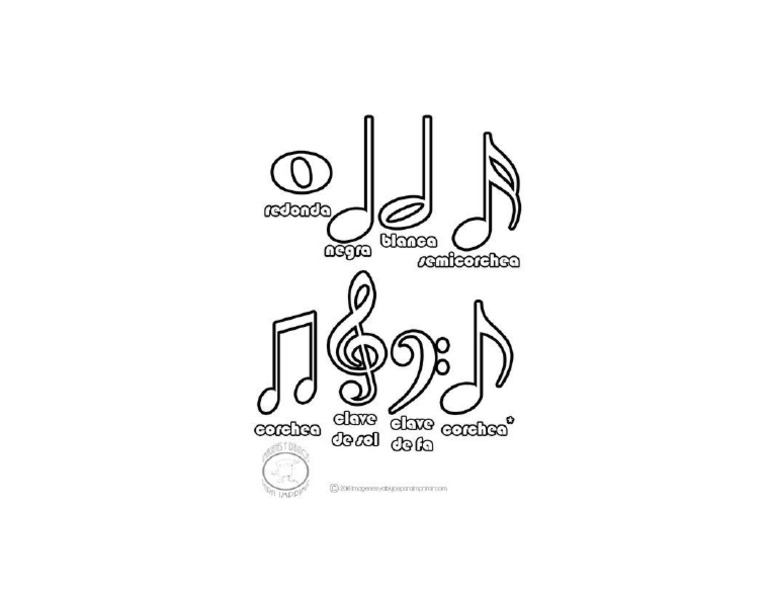 Figuras Musicales para Colorear | PDF