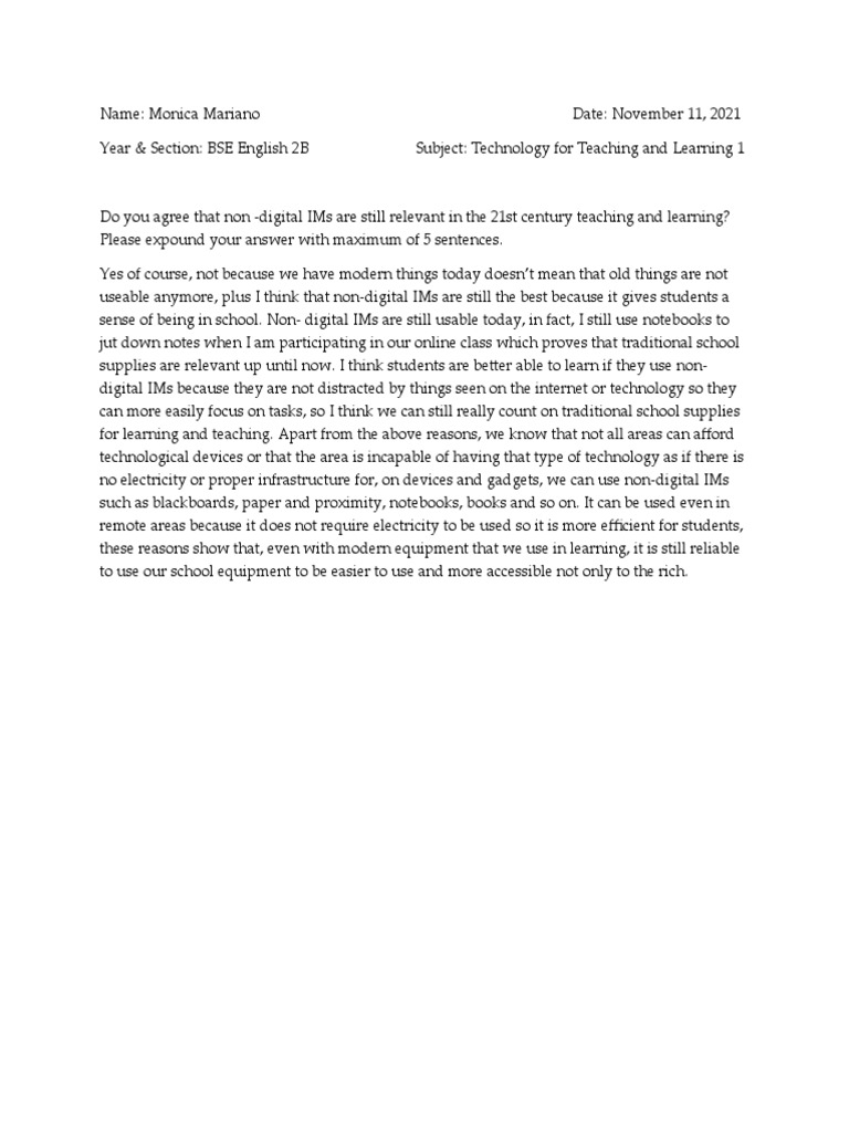 Non-Digital or Conventional Technology Tools For Teaching and Learning ...