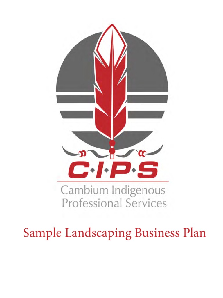 Cips Sample Landscaping Business Plan | PDF | Employment | Taxes