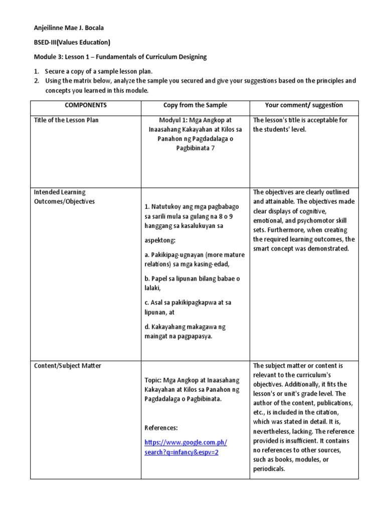 Curriculum Design Fundamentals Module | PDF | Curriculum | Teachers