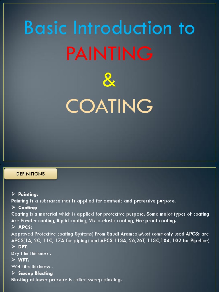 Basic Introduction Painting & Coating | PDF