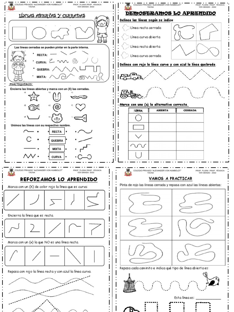 Líneas Abiertas Y Líneas Cerradas: Demostramos Lo Aprendido | PDF