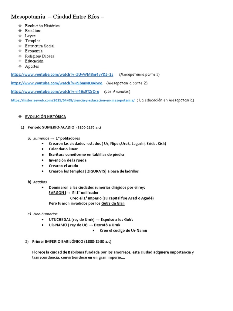 Mesopotamia Pdf Babilonia Mesopotamia