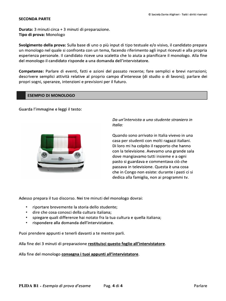 Esempio Monologo Plida | PDF