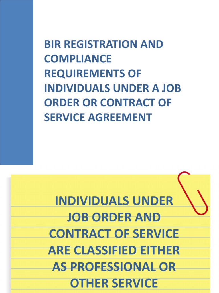 Registration and Compliance Requirements of Individuals Under A ...