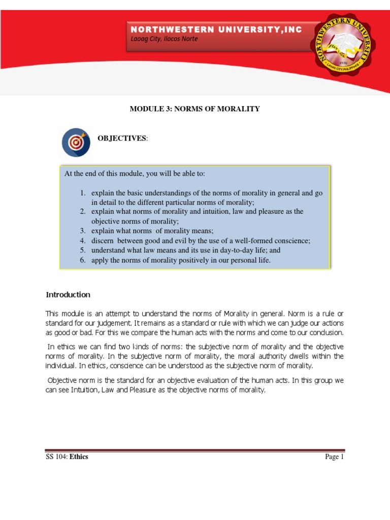 Norms of Morality | PDF