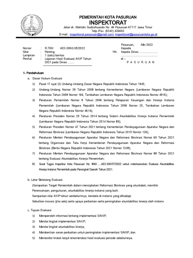 Format LHE-AKIP 2021 | PDF