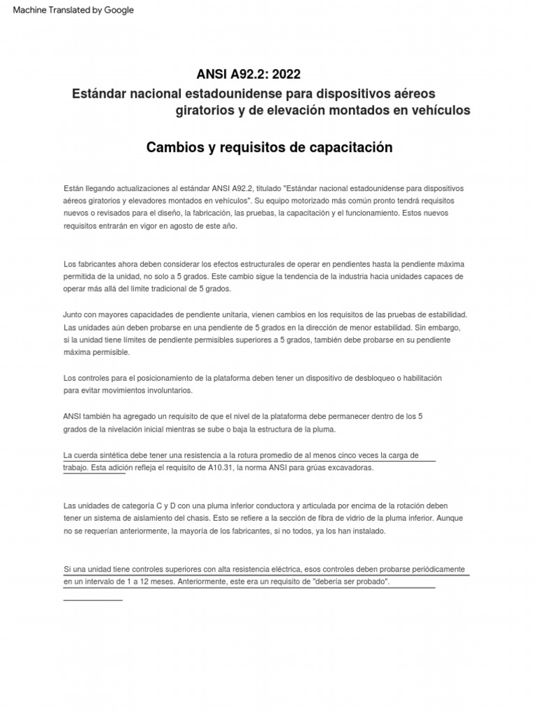 Ansi A92 | PDF | Administración de Seguridad y Salud Ocupacional