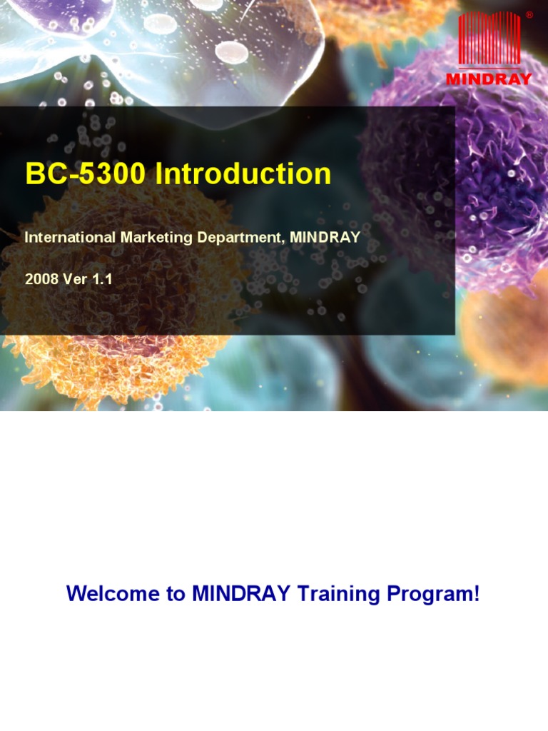 1.BC-5300 Introduction | PDF | White Blood Cell | Medical Specialties