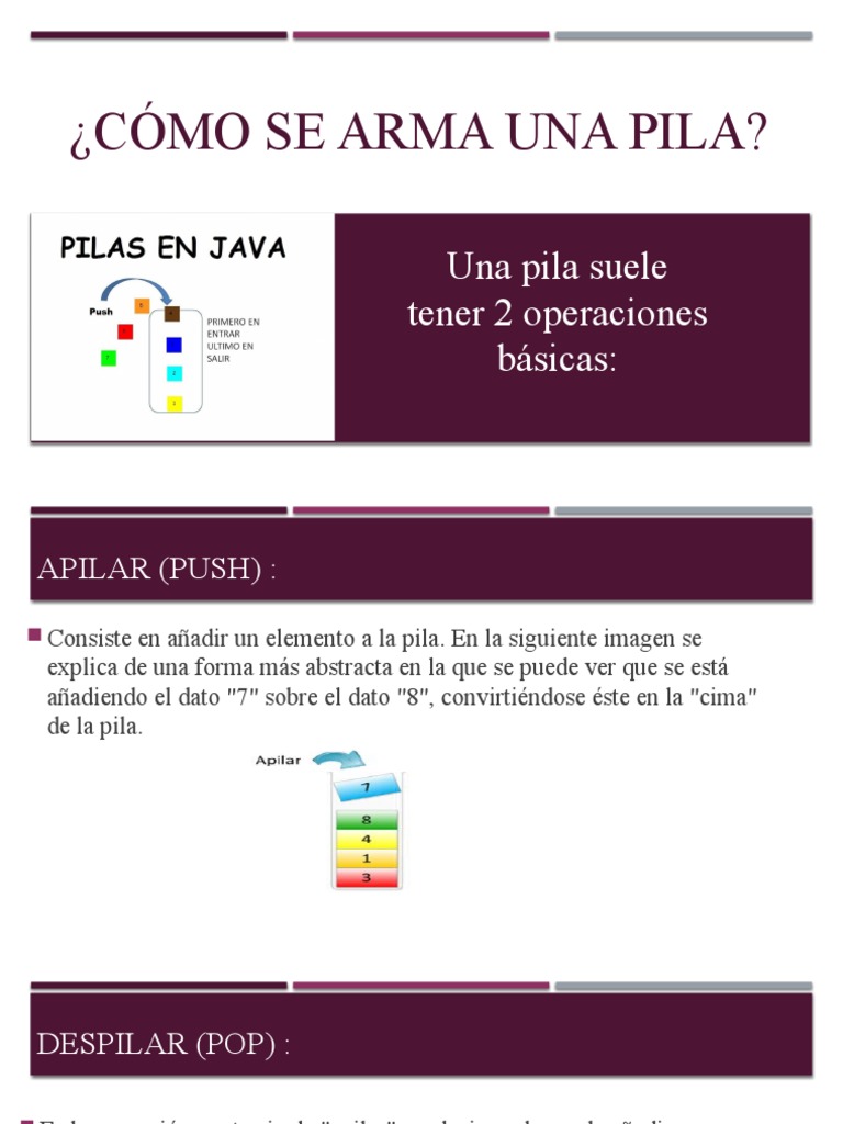 Cómo se arma una pila | PDF