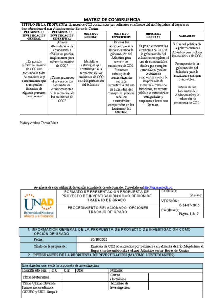 Paso 2 - Matriz de Congruencia y Formato F792 | PDF | Residuos ...